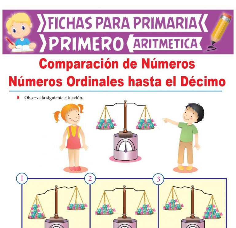 Comparación de Números para Primero de Primaria