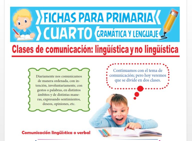 Problemas de Gramática y Lenguaje para Cuarto Grado de Primaria