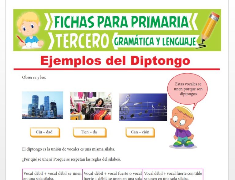 Ejercicios de Gramática y Lenguaje para Tercer Grado de Primaria – 2022