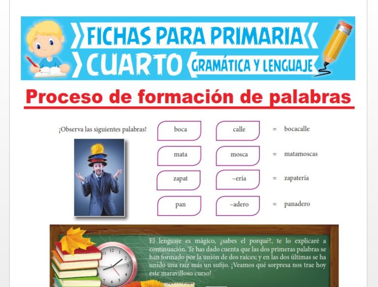Problemas de Gramática y Lenguaje para Cuarto Grado de Primaria